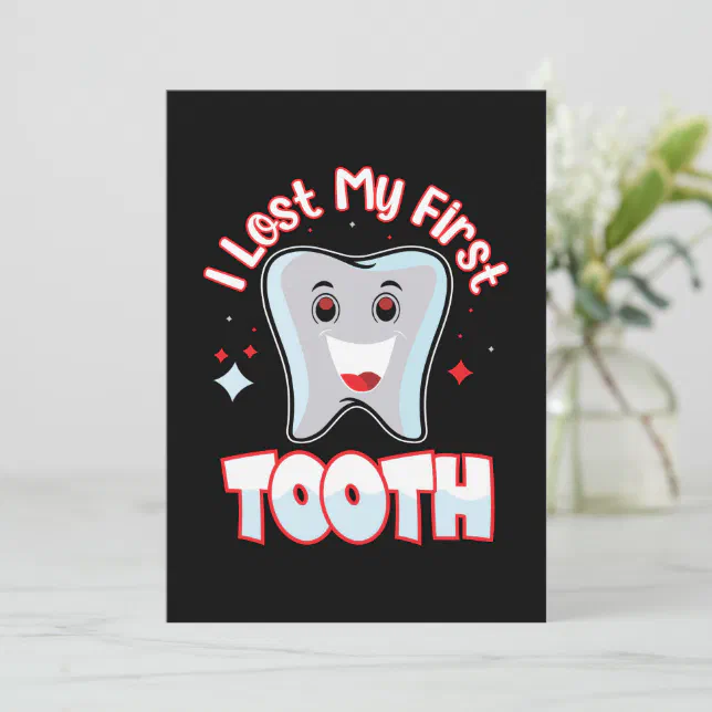 Lost First Tooth Cute Congratulation Invitation | Zazzle