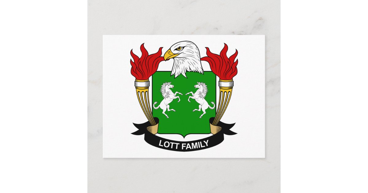 Lott Family Crest Postcard | Zazzle