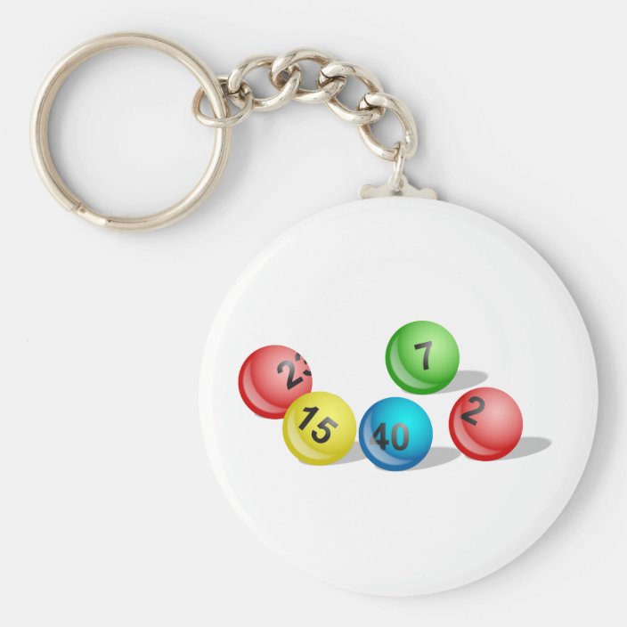 Lottery Balls Key Ring | Zazzle.co.uk