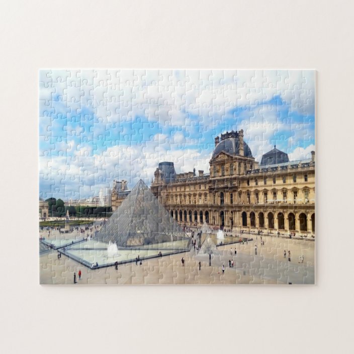 Louvre Paris. Jigsaw Puzzle | Zazzle.co.uk