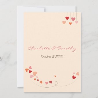Love Tree Hearts Wedding Invitation | Zazzle