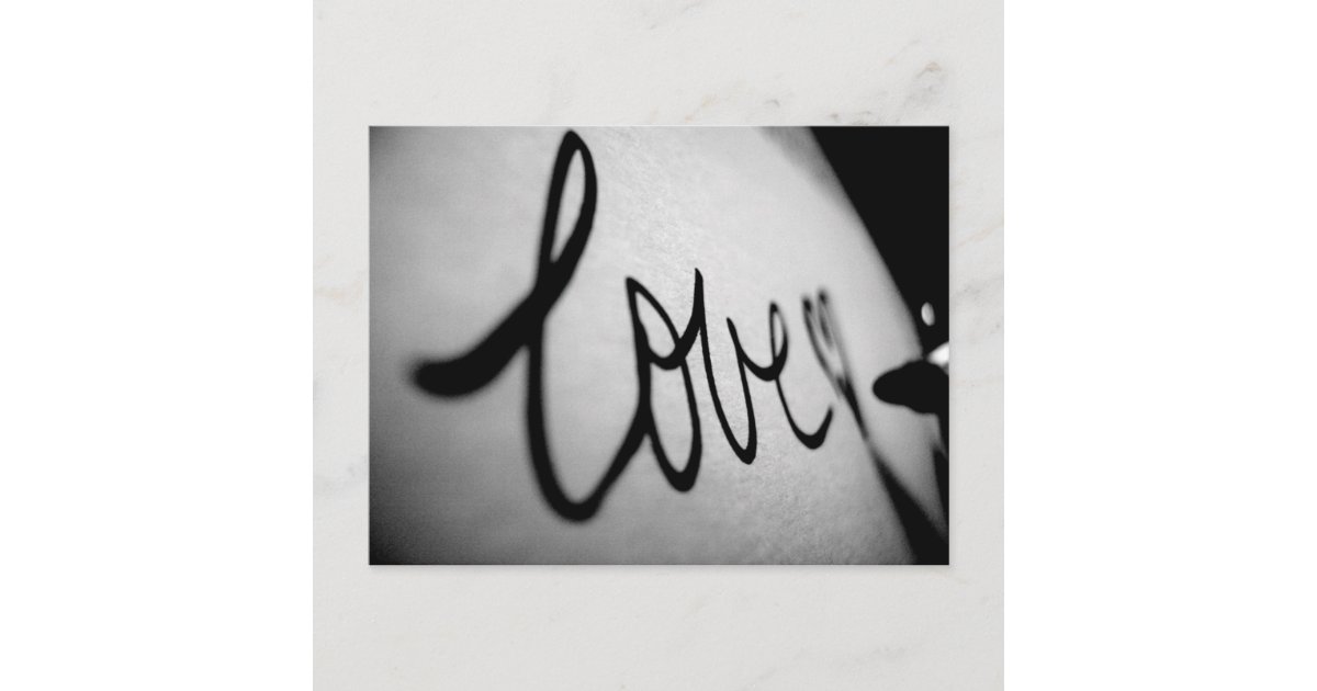 Love Written Postcard | Zazzle