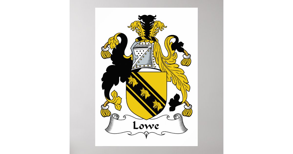Lowe Family Crest Poster | Zazzle
