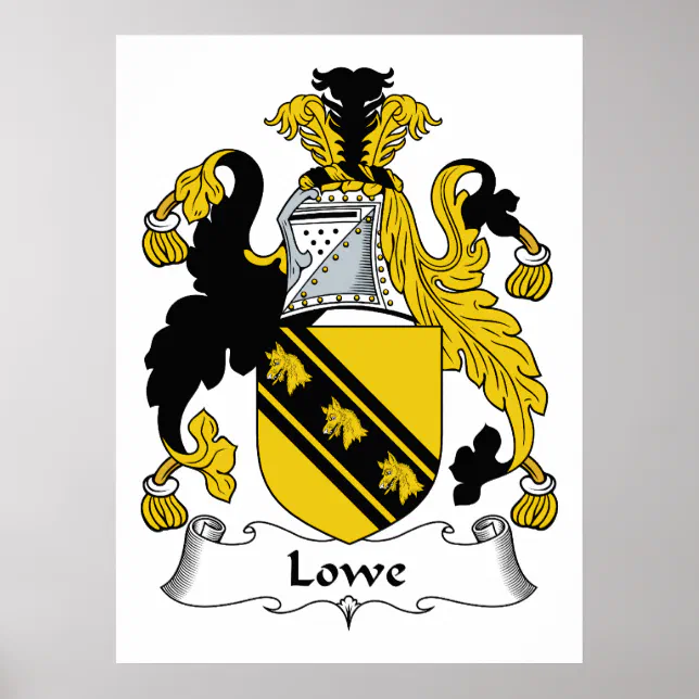 Lowe Family Crest Poster | Zazzle