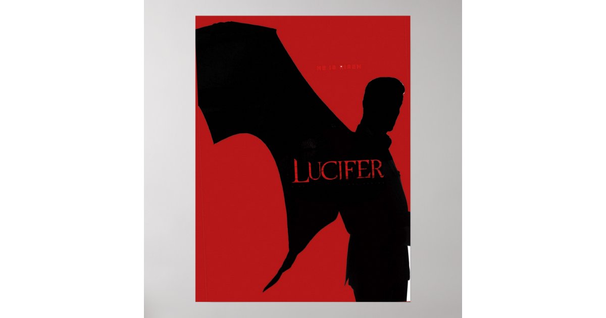 Lucifer tv show design poster | Zazzle