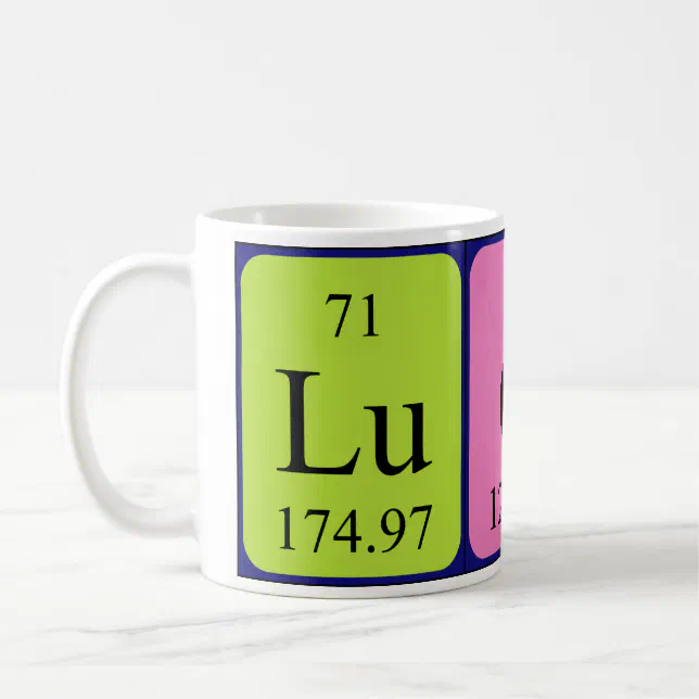 Lucy periodic table name mug | Zazzle
