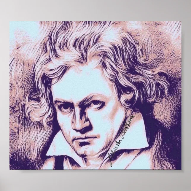 Ludwig van Beethoven Portrait Joseph Karl Stieler Poster | Zazzle