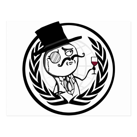 LulzSec Anonymous Logo Postcard | Zazzle.co.uk