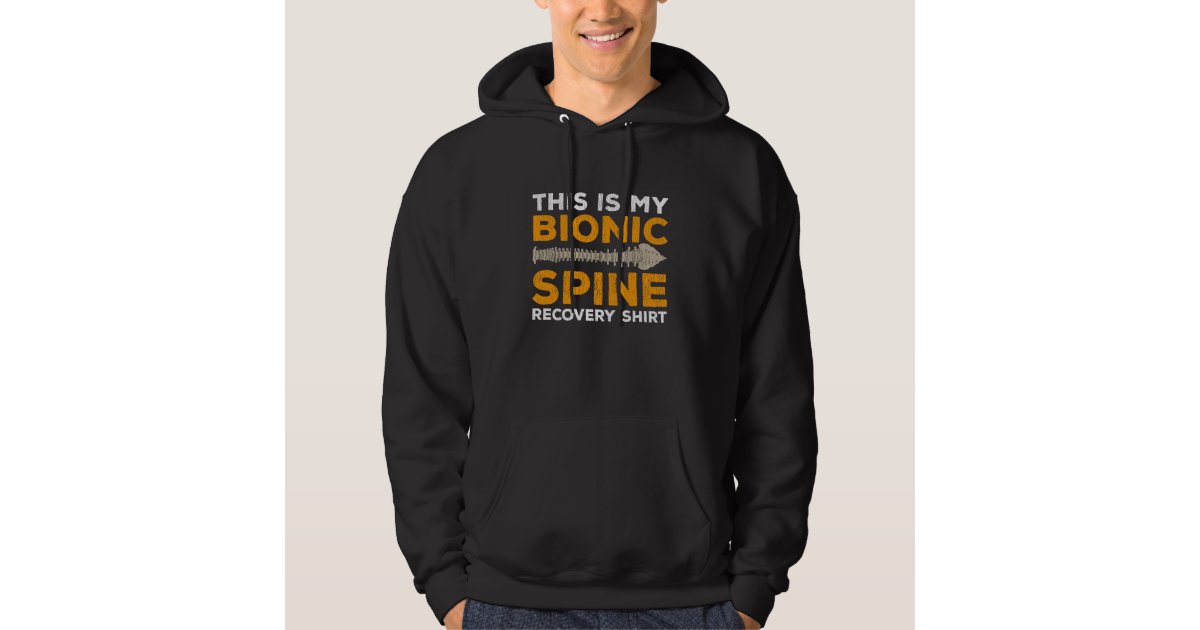 Lumbar Surgery Recovery Spinal Fusion Bionic Spine Hoodie | Zazzle