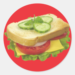 Sandwich Stickers & Labels | Zazzle UK