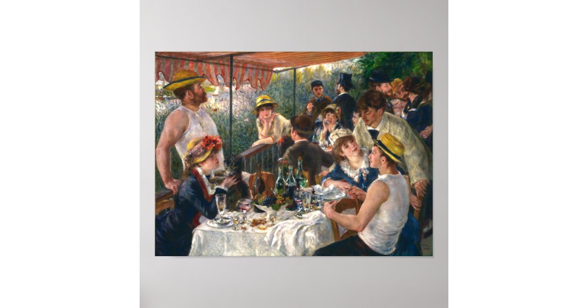 Luncheon of the Boating Party | Renoir | Poster | Zazzle
