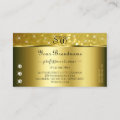 Luxury Gold Glitter Luminous Diamonds Monogram Business Card | Zazzle