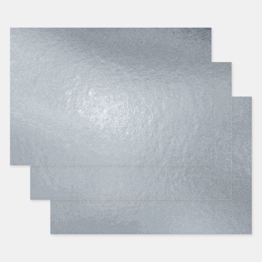 Luxury Silver Foil Wrapping Paper Sheet | Zazzle.co.uk