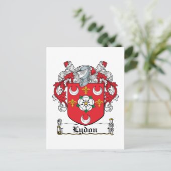 Lydon Family Crest Postcard | Zazzle