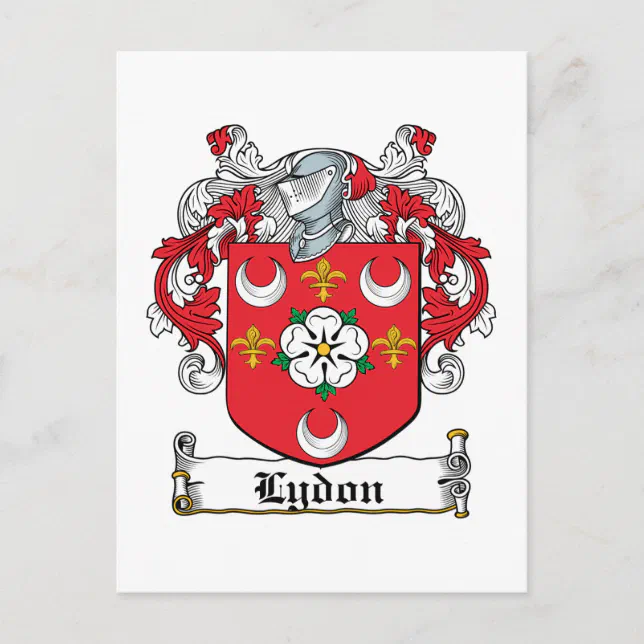 Lydon Family Crest Postcard | Zazzle
