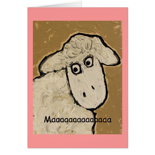 Maaaaaaaaaaaaaa sheep mother's day card | Zazzle.co.uk