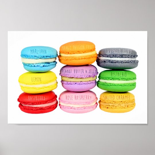 Macarons Poster | Zazzle.co.uk