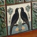 Mackintosh Black Birds Art Deco Nouveau Wall Decor Tile | Zazzle