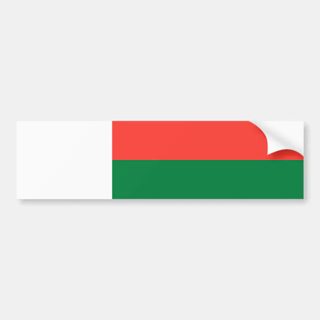 Madagascar Flag Bumper Sticker | Zazzle