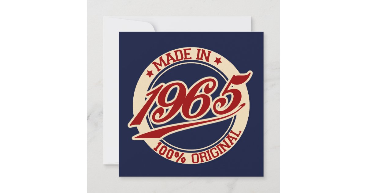 Made In 1965 Birthday Invitation | Zazzle