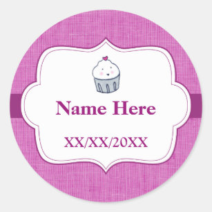 Baked With Love Stickers & Labels | Zazzle UK