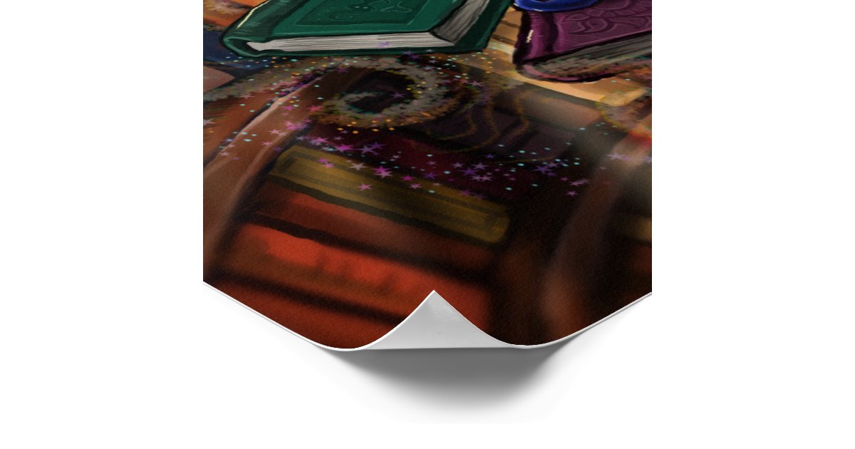 Magic In the Library 'Reading is Magical' Poster | Zazzle