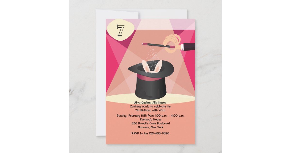 Magic Show Invitation | Zazzle