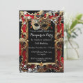 Magical Night Masquerade Party Red Halloween Invitation | Zazzle