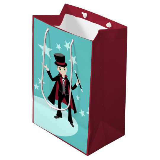 Magician Kid Birthday Party Medium Gift Bag | Zazzle.co.uk