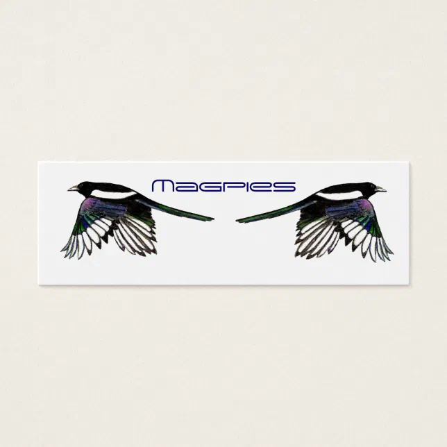 Magpies BookMark | Zazzle