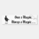 Magpies Bumper Sticker | Zazzle