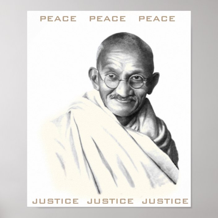 Mahatma Gandhi Poster | Zazzle.co.uk