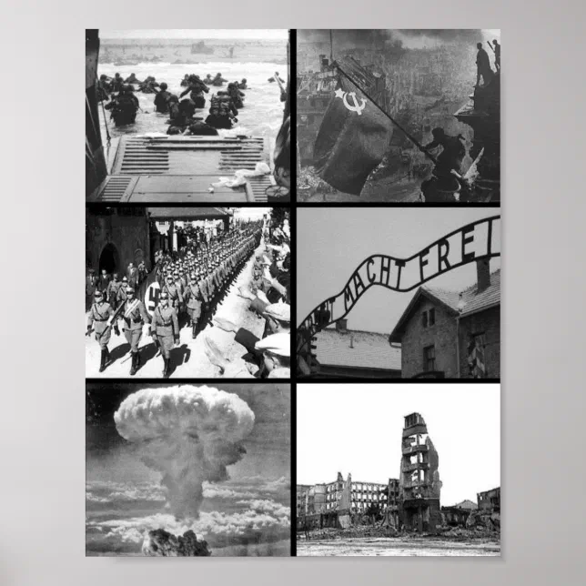 Major Events of WWII Poster | Zazzle