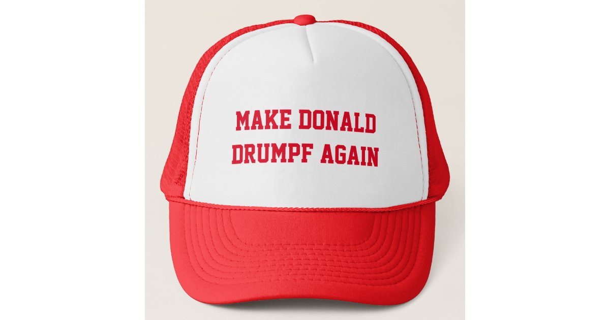 MAKE DONALD DRUMPF AGAIN TRUCKER HAT | Zazzle