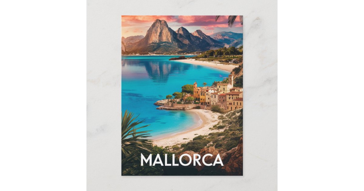 Mallorca, Spain Beach Travel Postcard | Zazzle