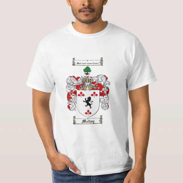 Malloy Family Crest - Malloy Coat of Arms T-Shirt | Zazzle