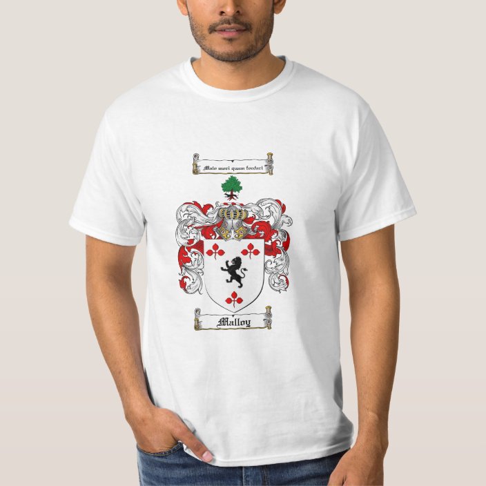 Malloy Family Crest - Malloy Coat of Arms T-Shirt | Zazzle.co.uk