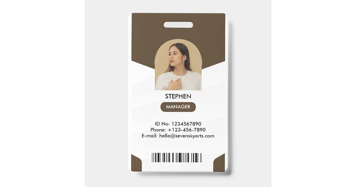 Manager ID Card Badge | Zazzle