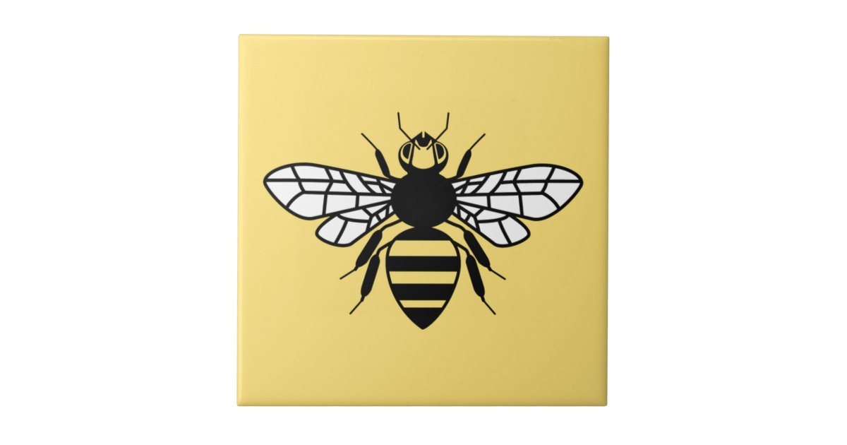 Manchester Bee Tile | Zazzle