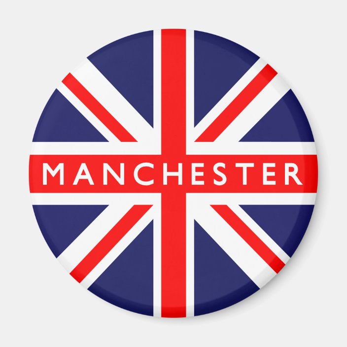 Manchester UK Flag Magnet | Zazzle.co.uk