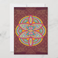 Mandalas on a Maroon background design Invitation | Zazzle