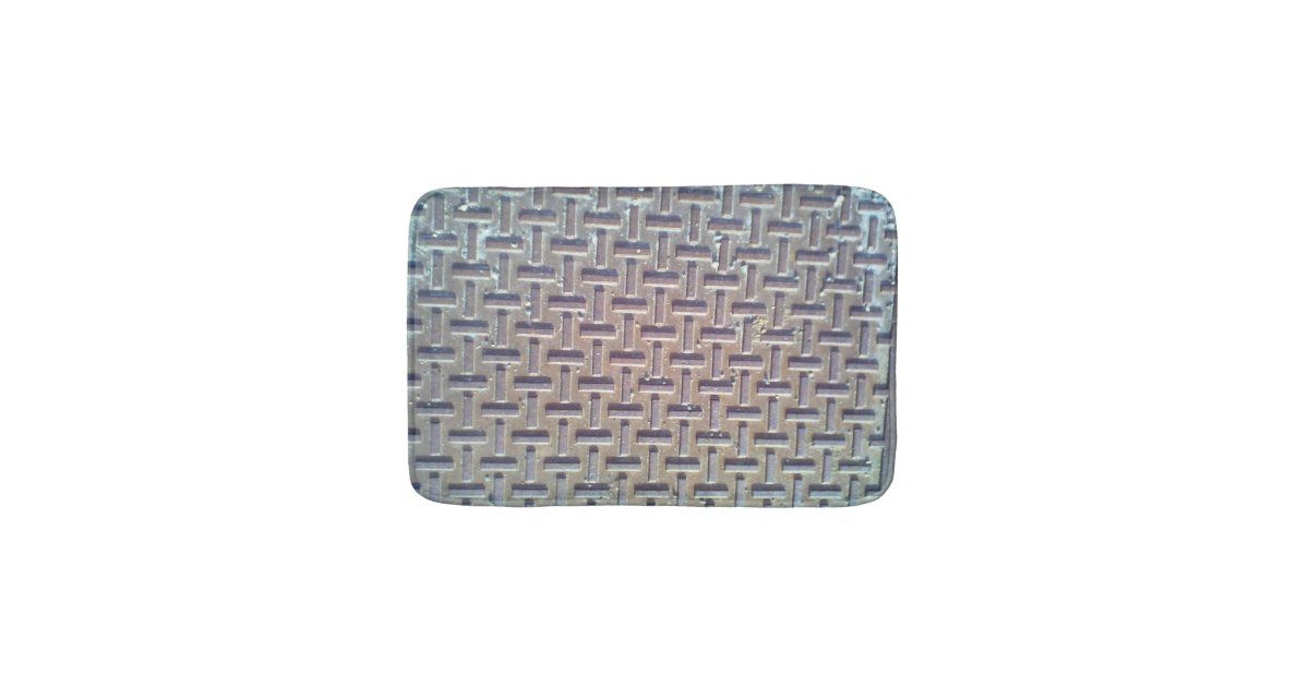 Manhole cover bath mat | Zazzle