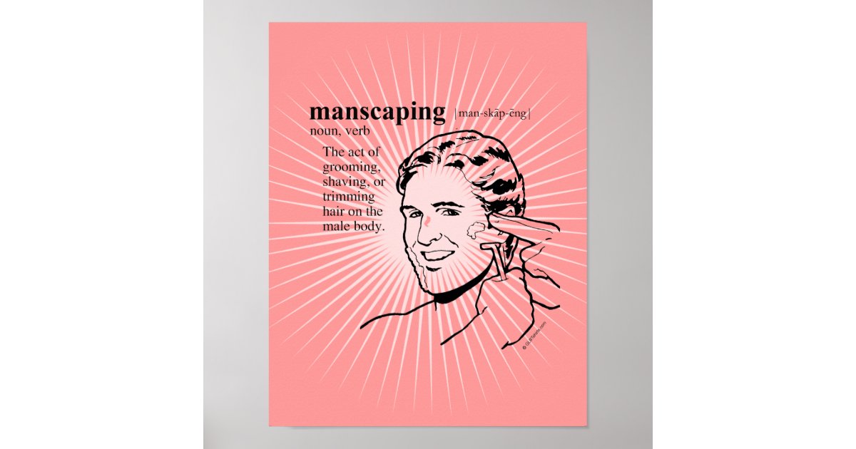 MANSCAPING POSTER | Zazzle