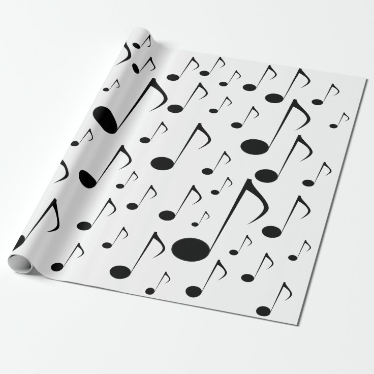 Many Music Notes Wrapping Paper | Zazzle