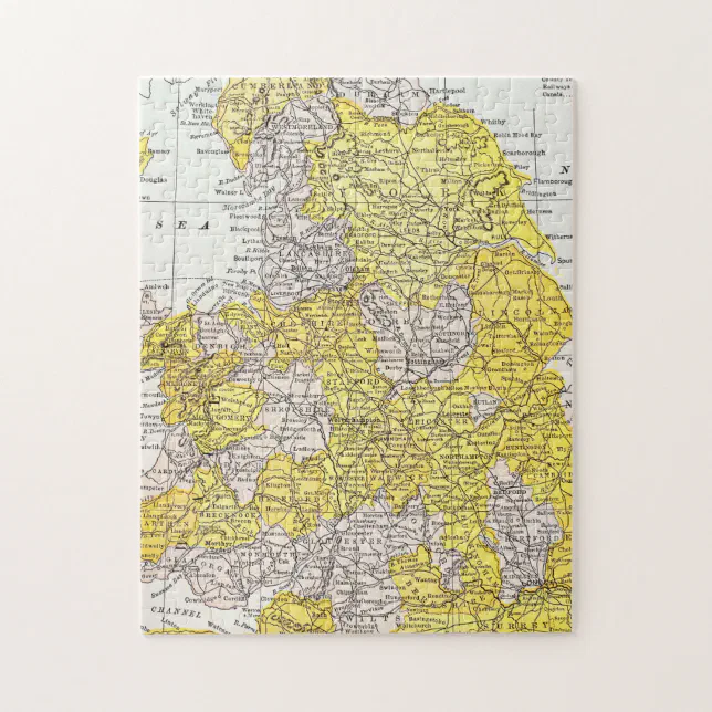 MAP: ENGLAND & WALES JIGSAW PUZZLE | Zazzle