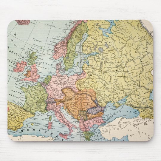 MAP: EUROPE, 1885 MOUSE MAT | Zazzle.co.uk
