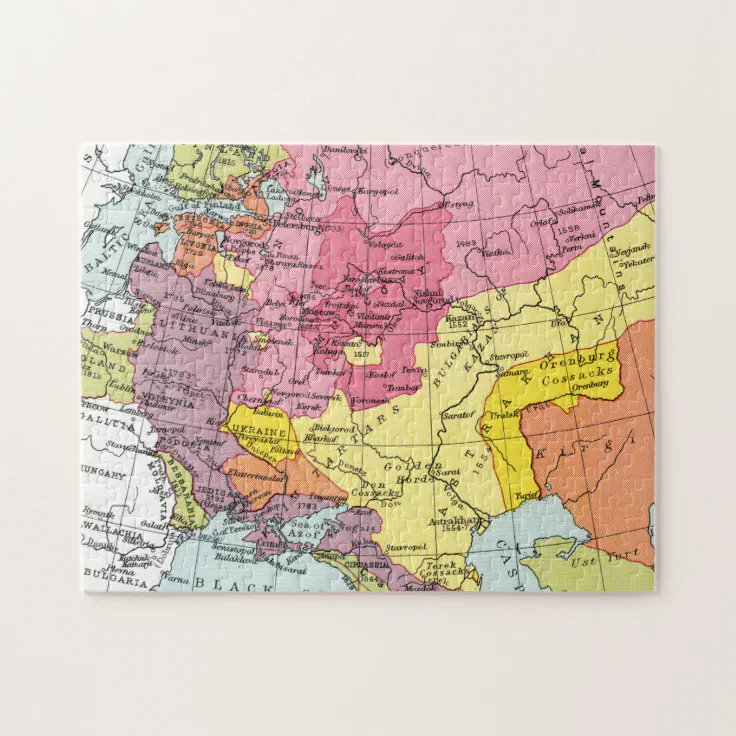 MAP: EXPANSION OF RUSSIA JIGSAW PUZZLE | Zazzle