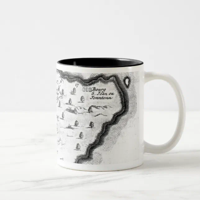 Map of Barbados Two-Tone Coffee Mug | Zazzle