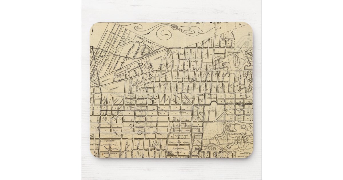 Map of Berkeley, California Mouse Mat | Zazzle
