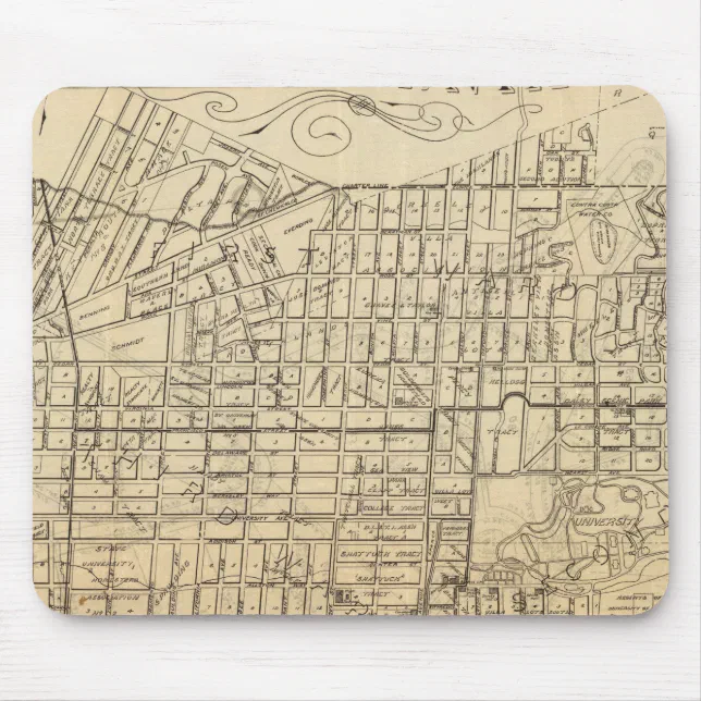 Map of Berkeley, California Mouse Mat | Zazzle
